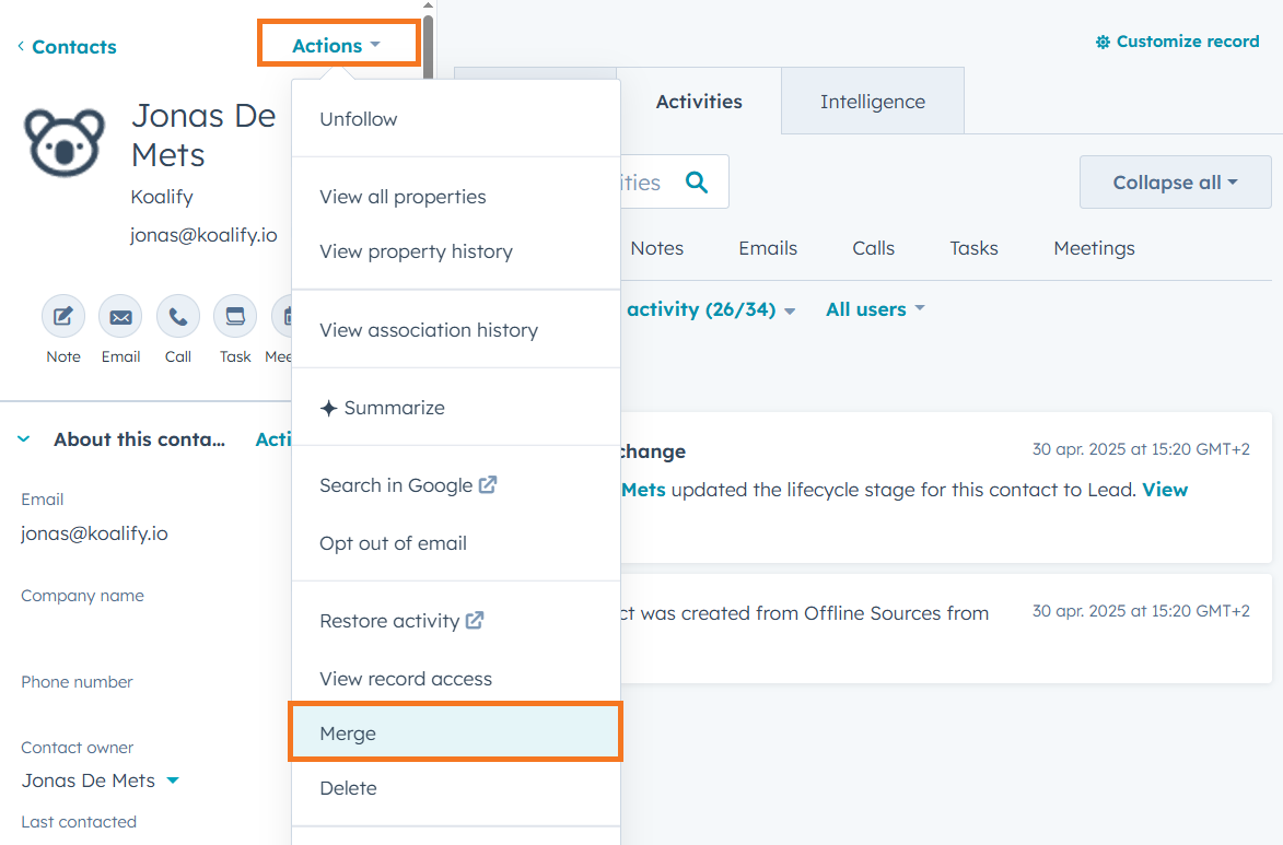 How to Merge Duplicate Contacts in HubSpot Without Losing Data
