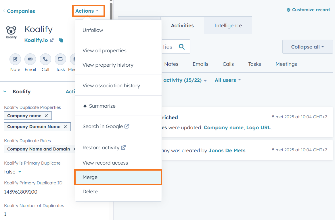 How to Merge Companies in HubSpot (Manual or in Bulk)